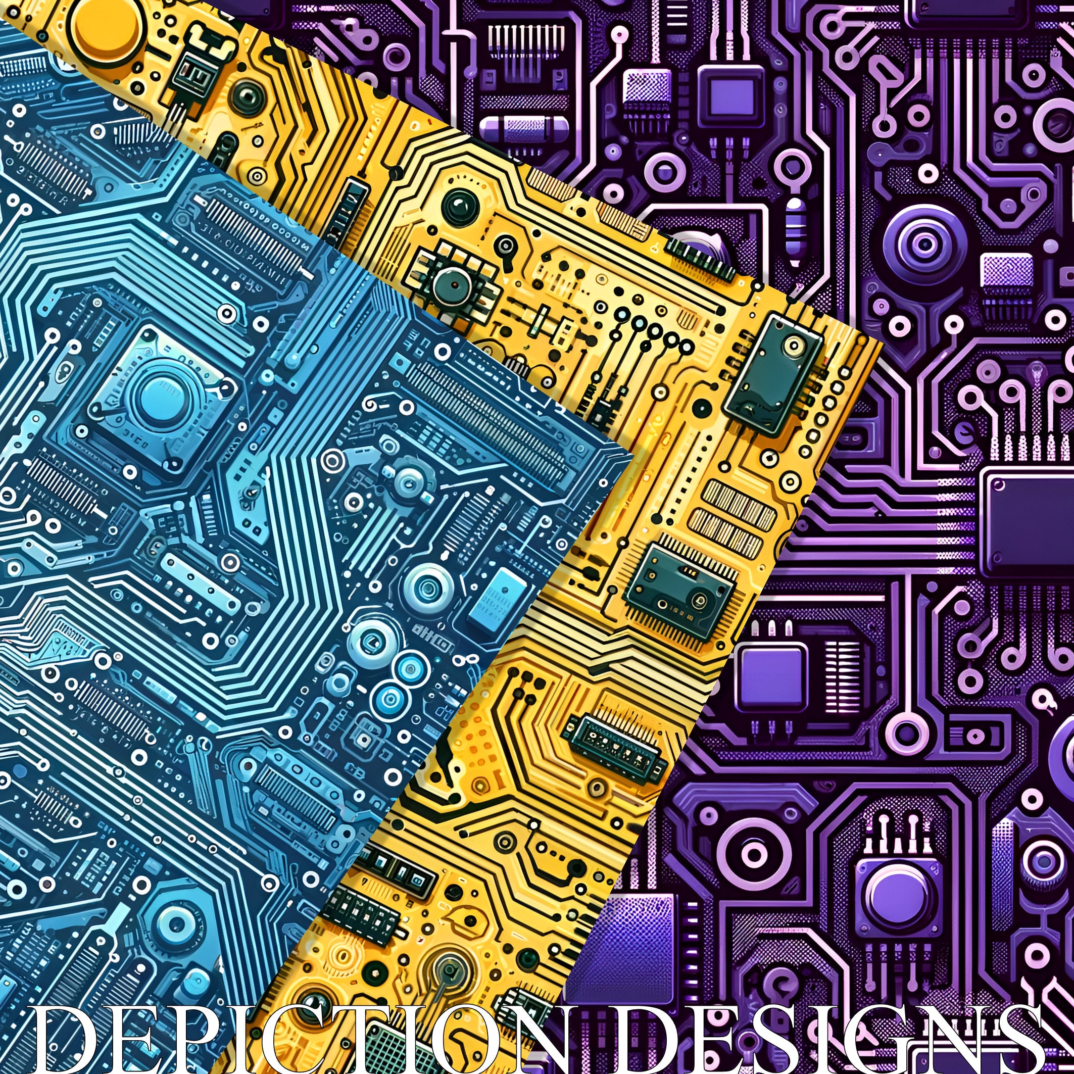 Circuit Board Digital Paper Technology Clip Art Computer Motherboard ...