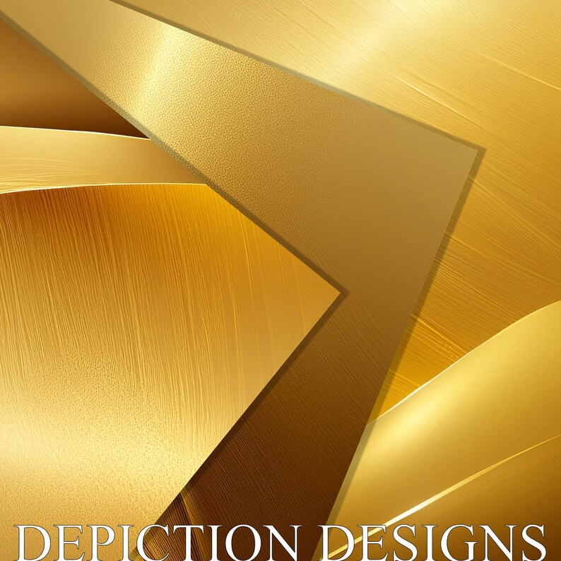Golden Radiance Digital Papers Abstract Gold Foil Printable Papers ...