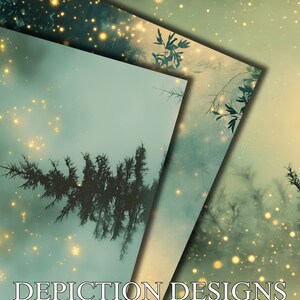 Firefly Seamless Pattern Magical Forest Printable Scrapbooking Paper ...