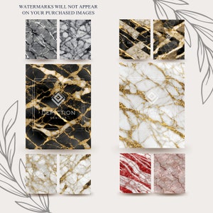 Luxurious Marble Pattern Digital Paper for DIY Craft Projects Printable ...