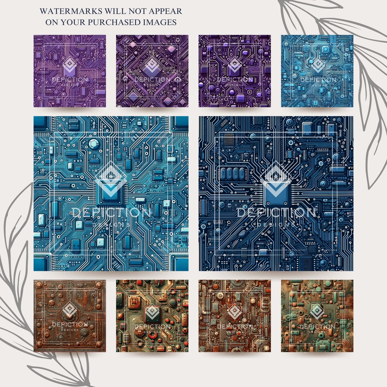 Circuit Board Digital Paper Technology Clip Art Computer Motherboard ...