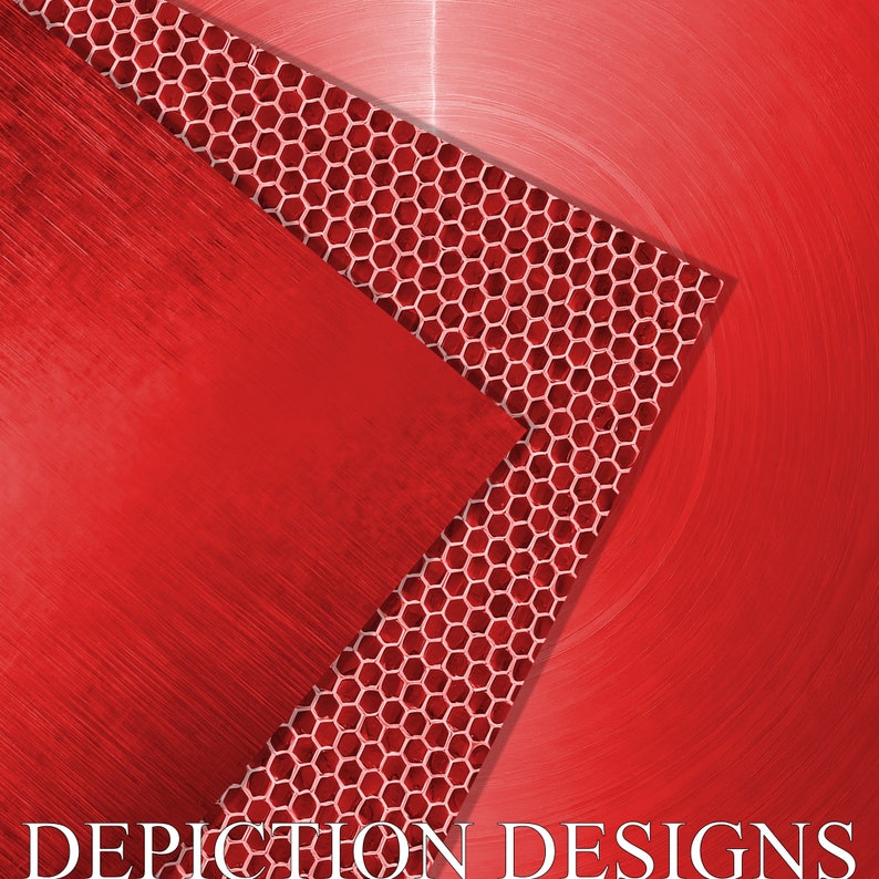 Red Metal Textures Digital Papers Brushed Metal Red Textured ...