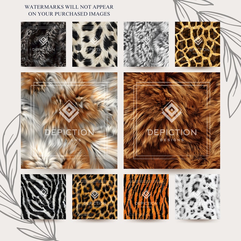 Animal Texture Seamless Pattern for Animal Lover Scrapbooking Paper ...