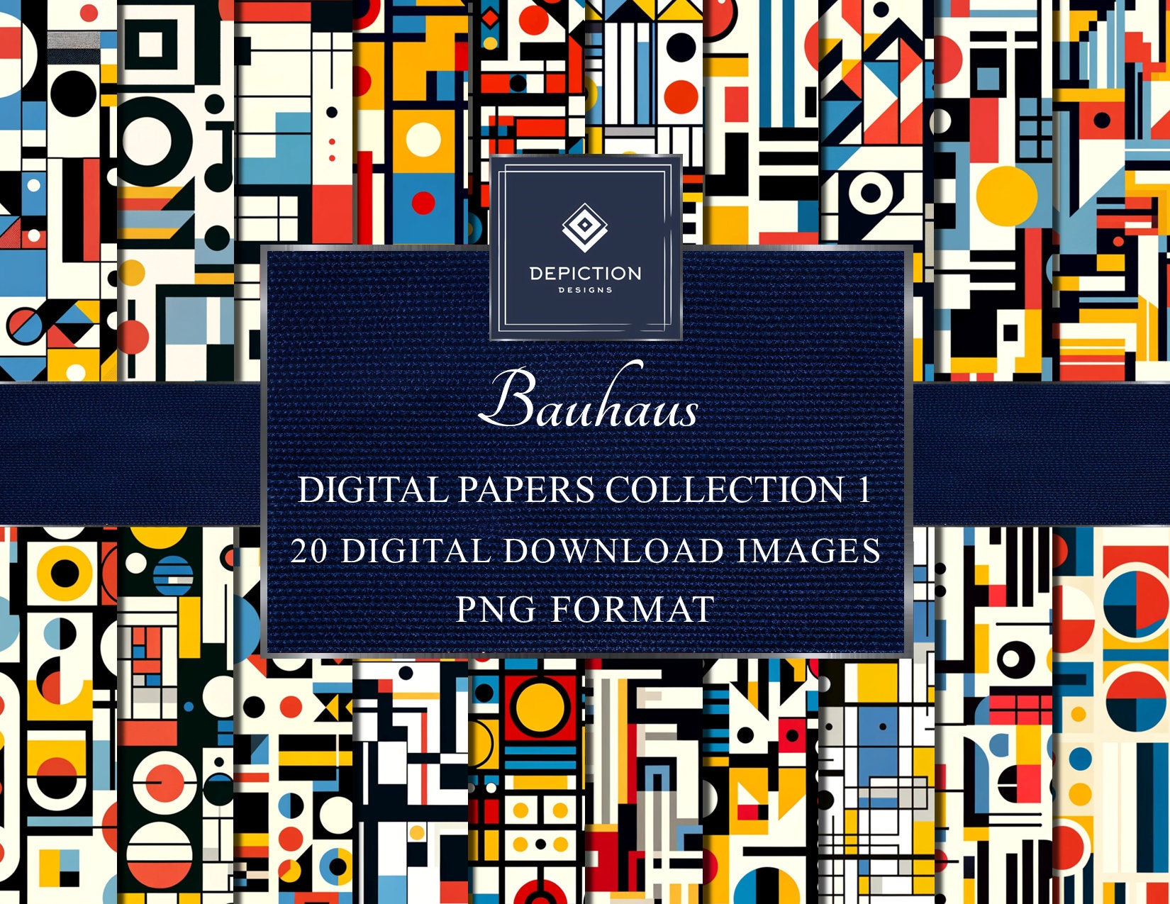 Bauhaus Digital Papers Collection 1, Instant Download, Printable ...