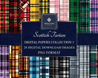 Tartan Paper - Etsy