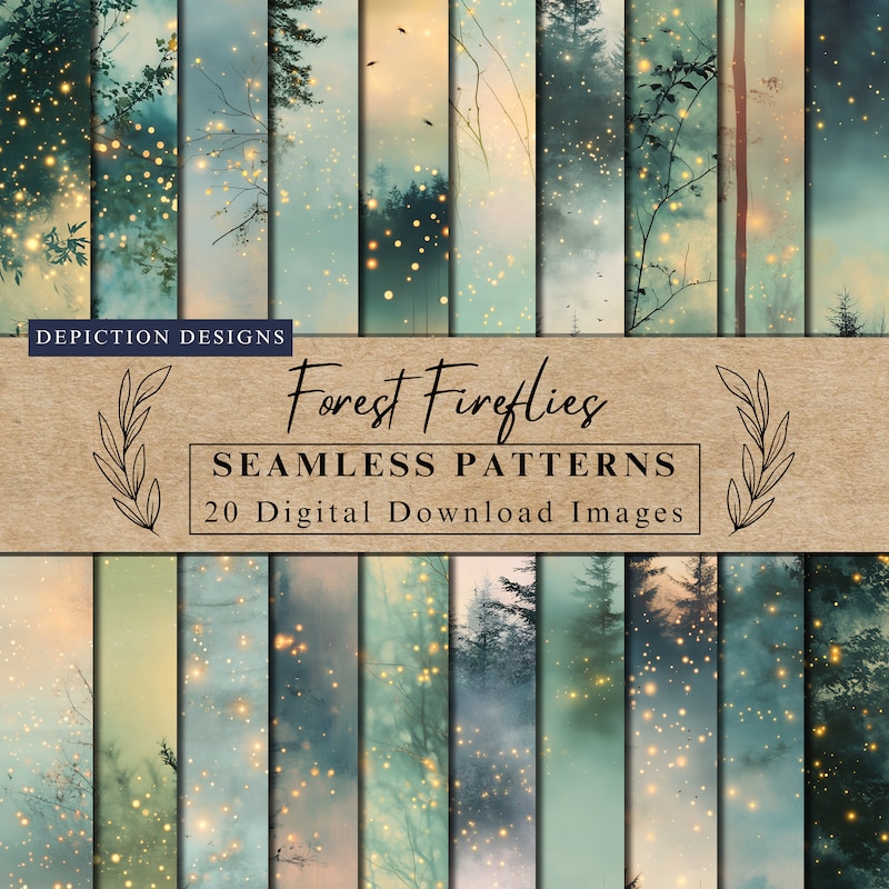 Fireflies Wallpaper - Etsy