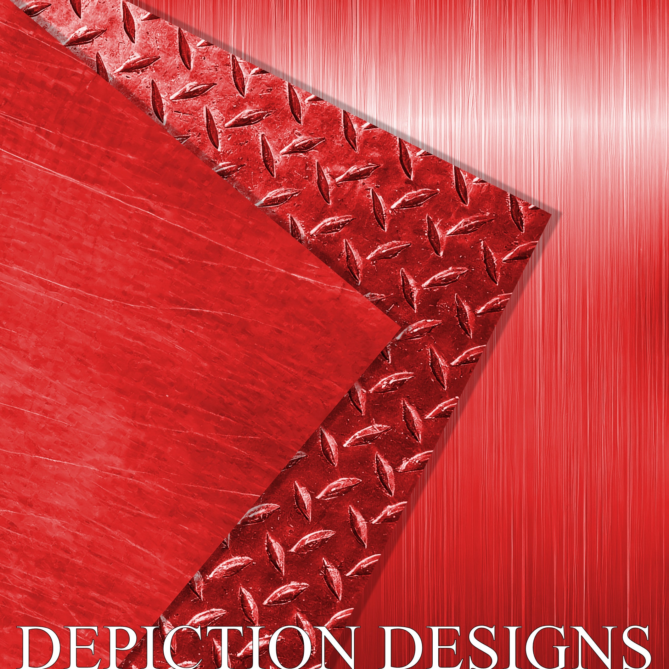 Red Metal Textures Digital Papers Brushed Metal Red Textured ...