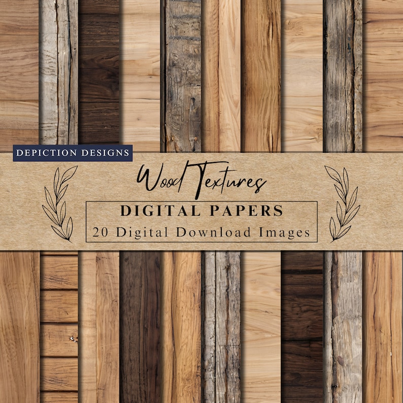 Wood Textures Digital Paper Distressed Wooden Boards Pattern Wood Grain ...
