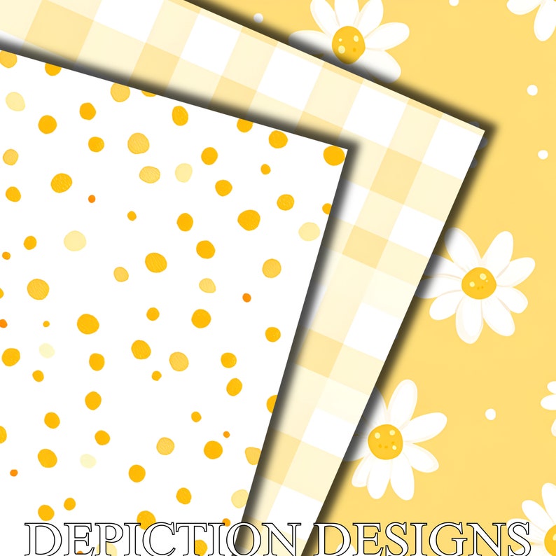 Daisy Seamless Pattern Floral Junk Journal Kit Botanical Printable ...