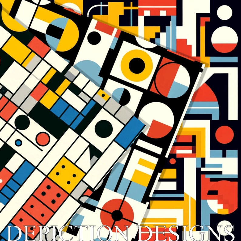 Bauhaus Digital Papers Collection 1, Instant Download, Printable ...