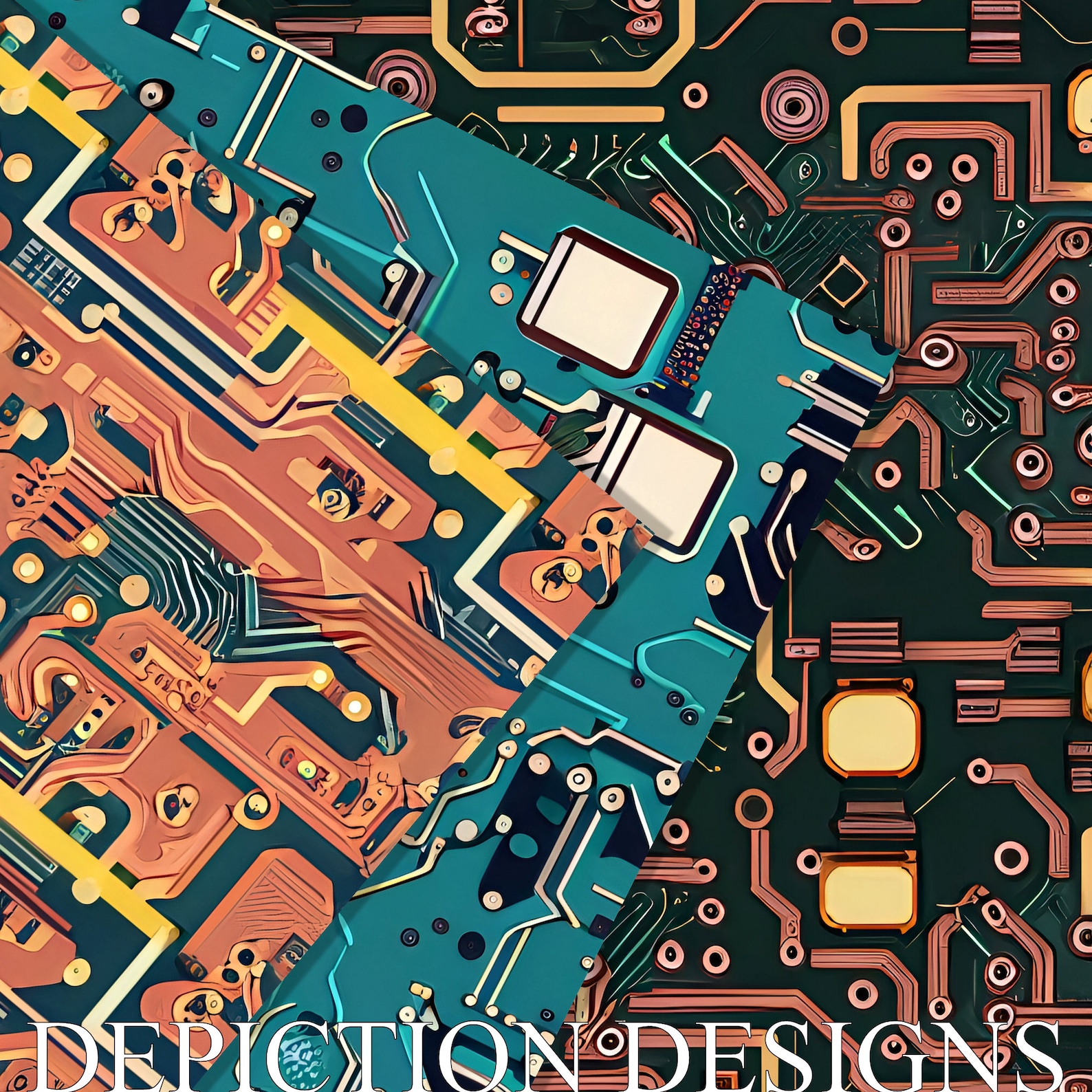 Tech Patterns Printable Scrapbooking Paper for Do It Yourself Crafting ...