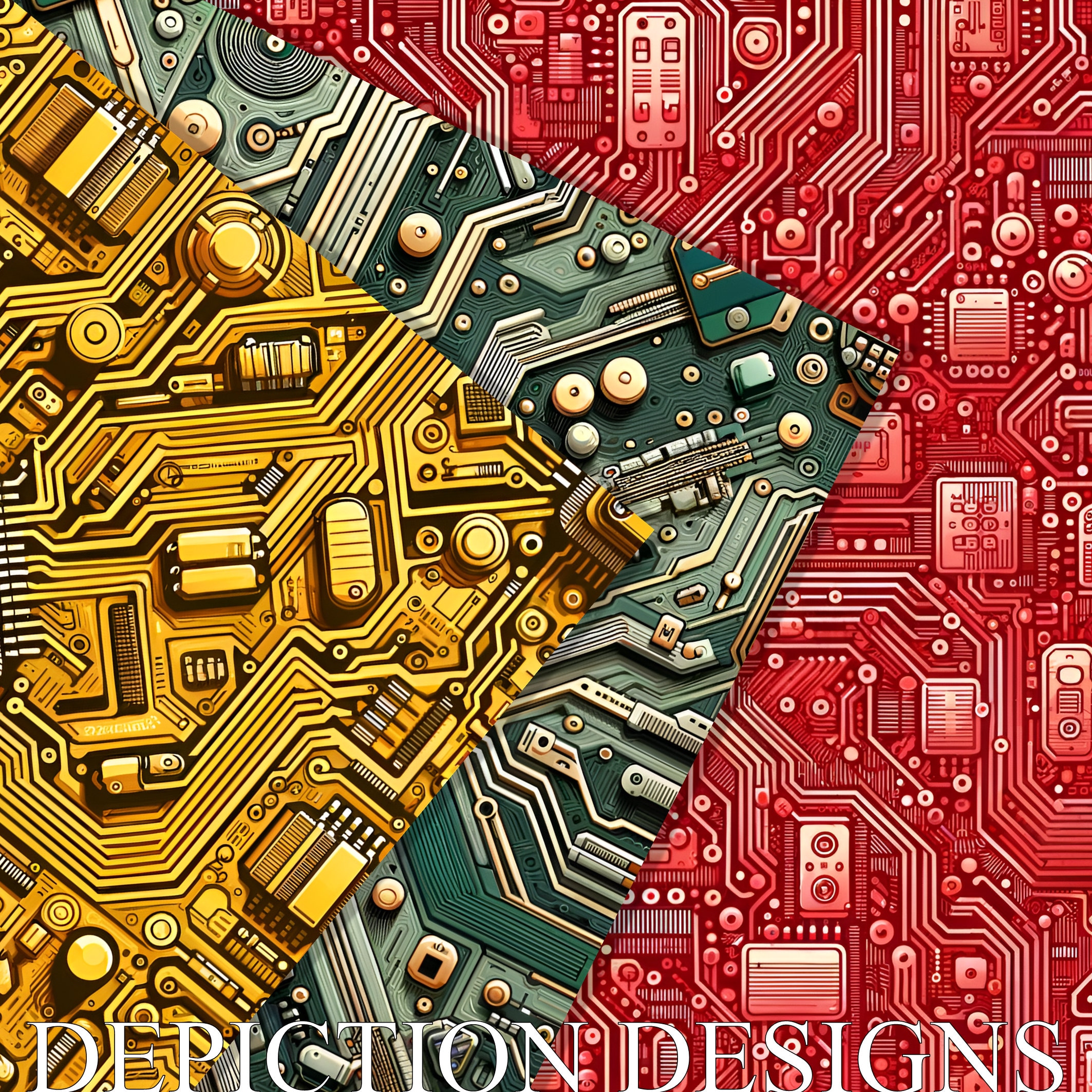 Circuit Board Digital Paper Technology Clip Art Computer Motherboard ...