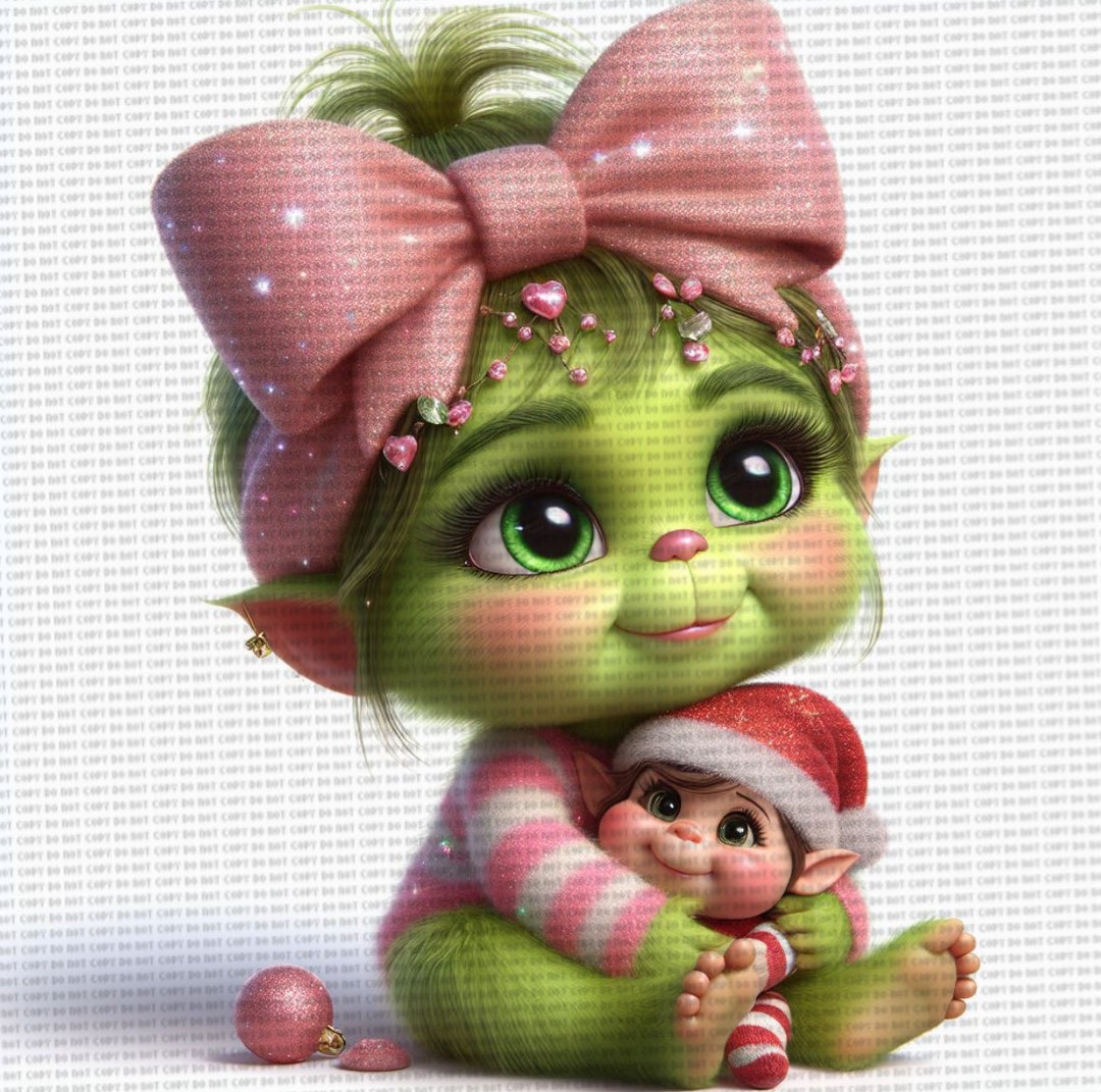 Adorable Grinch and Her Elf!! - Etsy