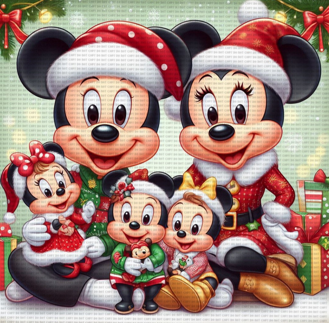 Mickey & Minnie Xmas - Etsy