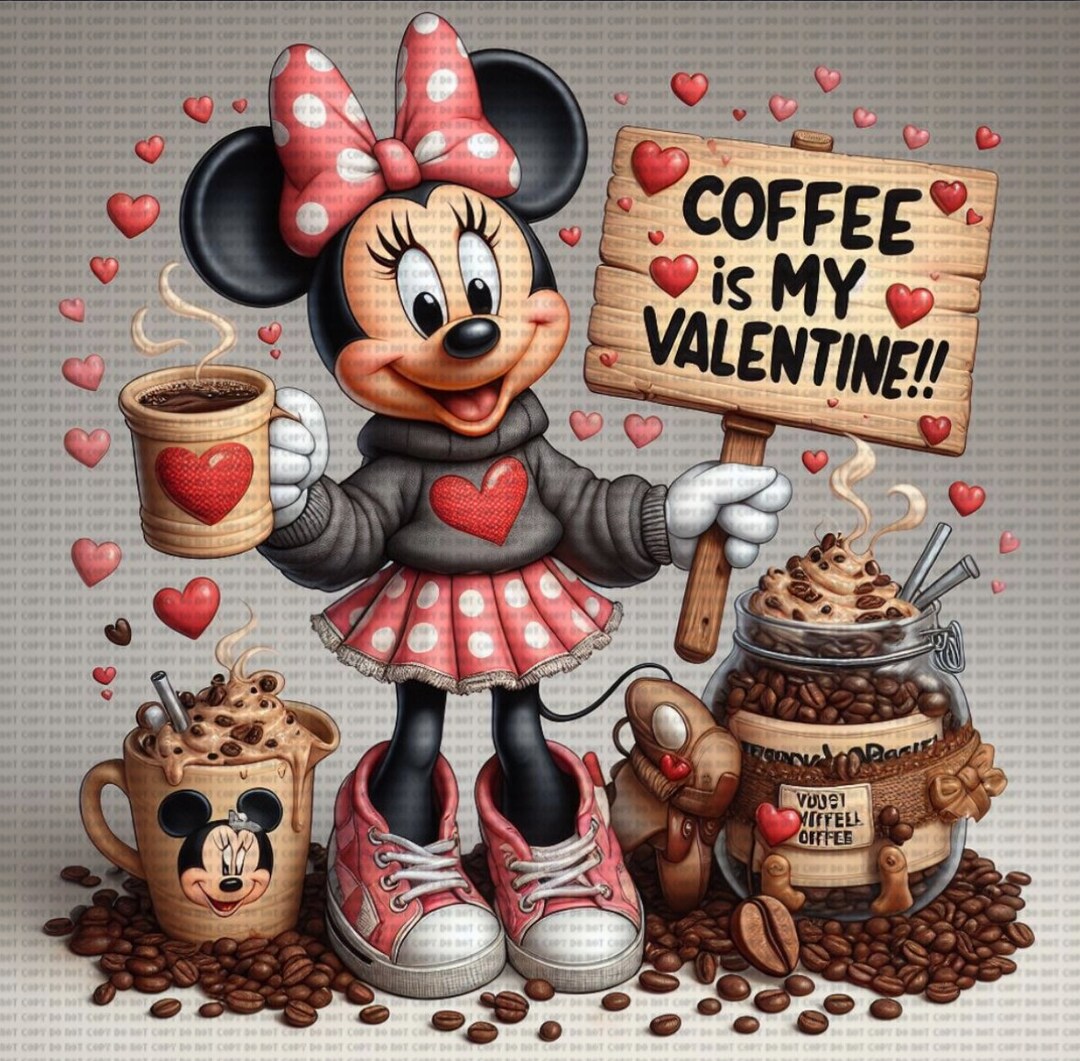 Minnie Coffee is My Valentine!! - Etsy