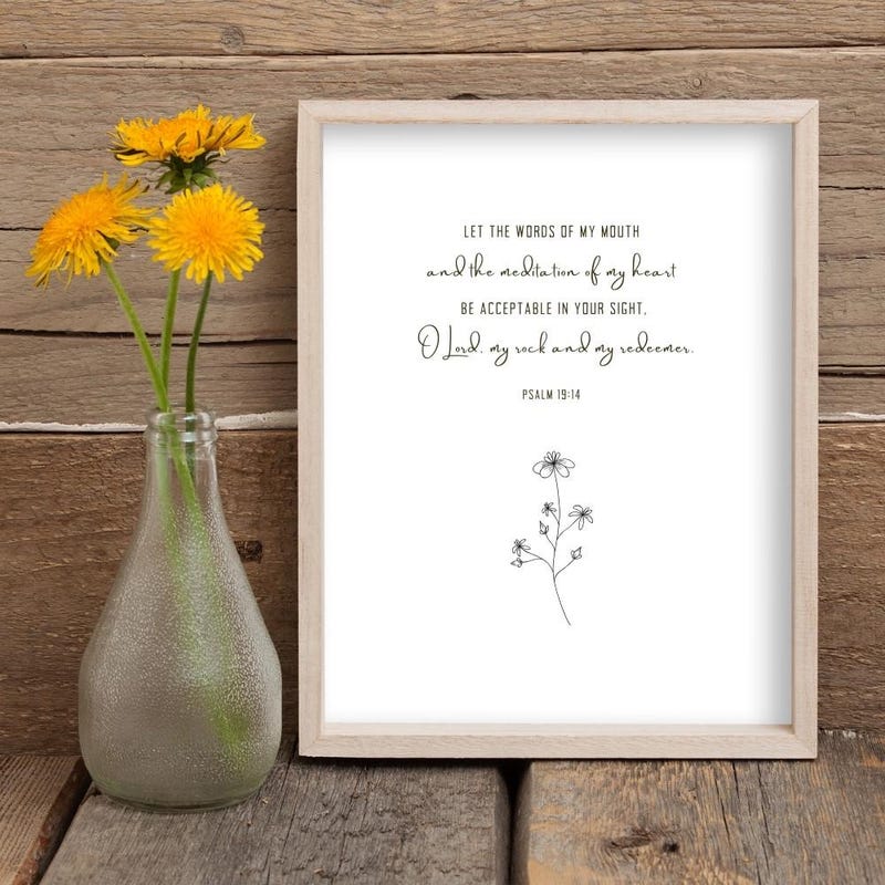 Psalm 19 14 - Etsy