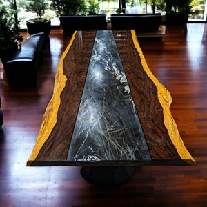 Exotic African Live Edge Leadwood Table (w40" X L109") - Etsy