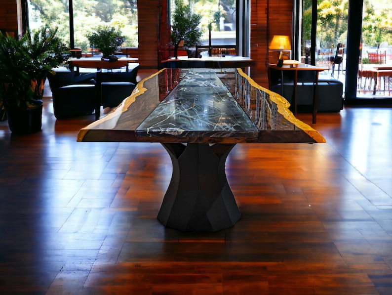 Exotic African Live Edge Leadwood Table (w40" X L109") - Etsy