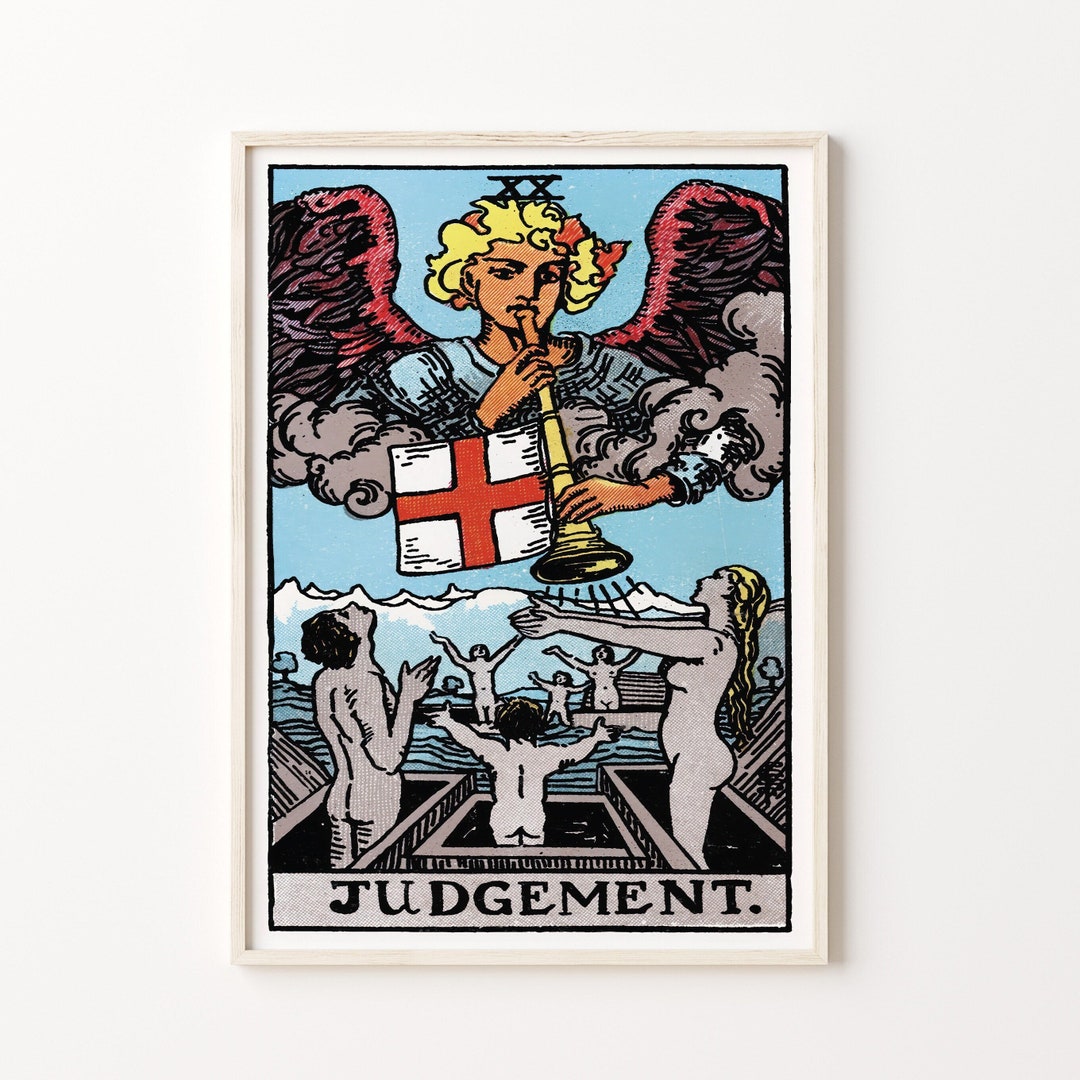 Judgement Tarot Card Printables Vintage Major Arcana Tarot Wall Art ...