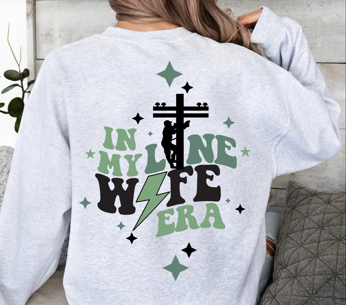 Line Wife Era Sweater, Linemans Wife Tee, Linewife Era Shirt, Gift for ...