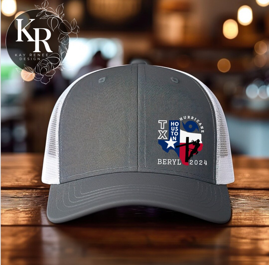 Lineman Hurricane Beryl Trucker Hat, Lineworker Houston Texas Hurricane ...