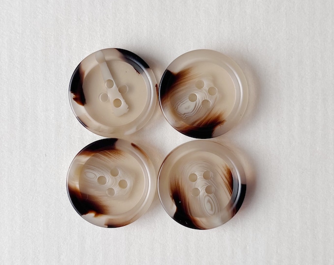 5pcs Tortoise Shell Resin Buttons, 20mm, 23mm, 25mm - Etsy