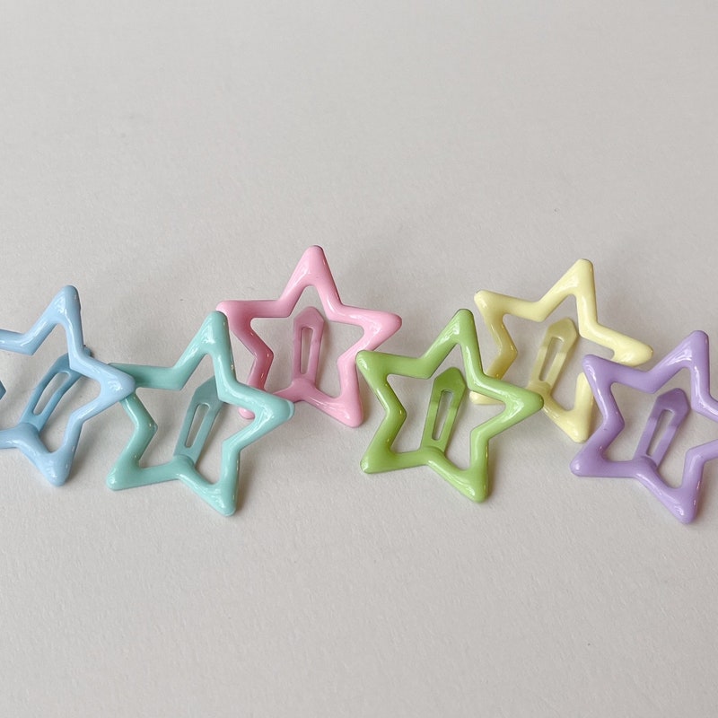 Star Hair Clips - Etsy