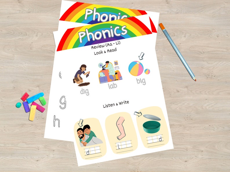 Alphabet A-L & Phonics Worksheets,printable, Homeschool, Teacher ...