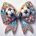 Soccer Sports Bow Set Sports Png Bow Coquette Design Game Day Png Kids ...