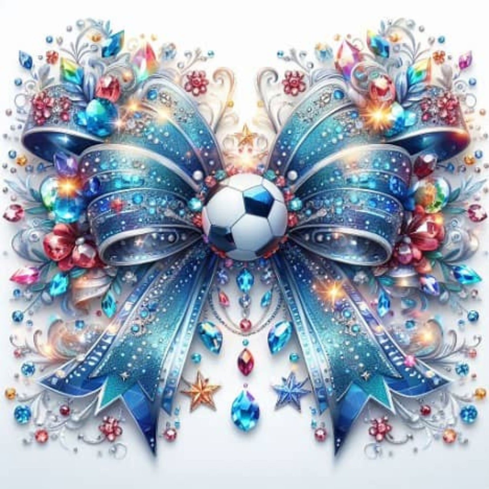 Soccer Sports Bow Set Sports Png Bow Coquette Design Game Day Png Kids ...