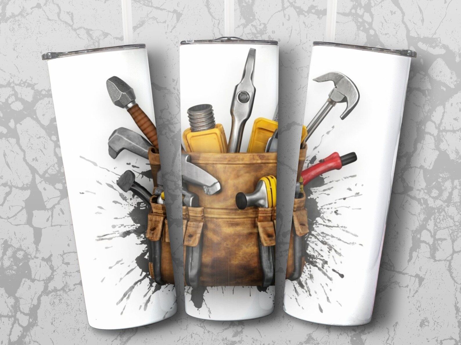 Handyman Gift| Plumber Gift| Tool Belt| 3D 20 Oz Skinny Tumbler ...