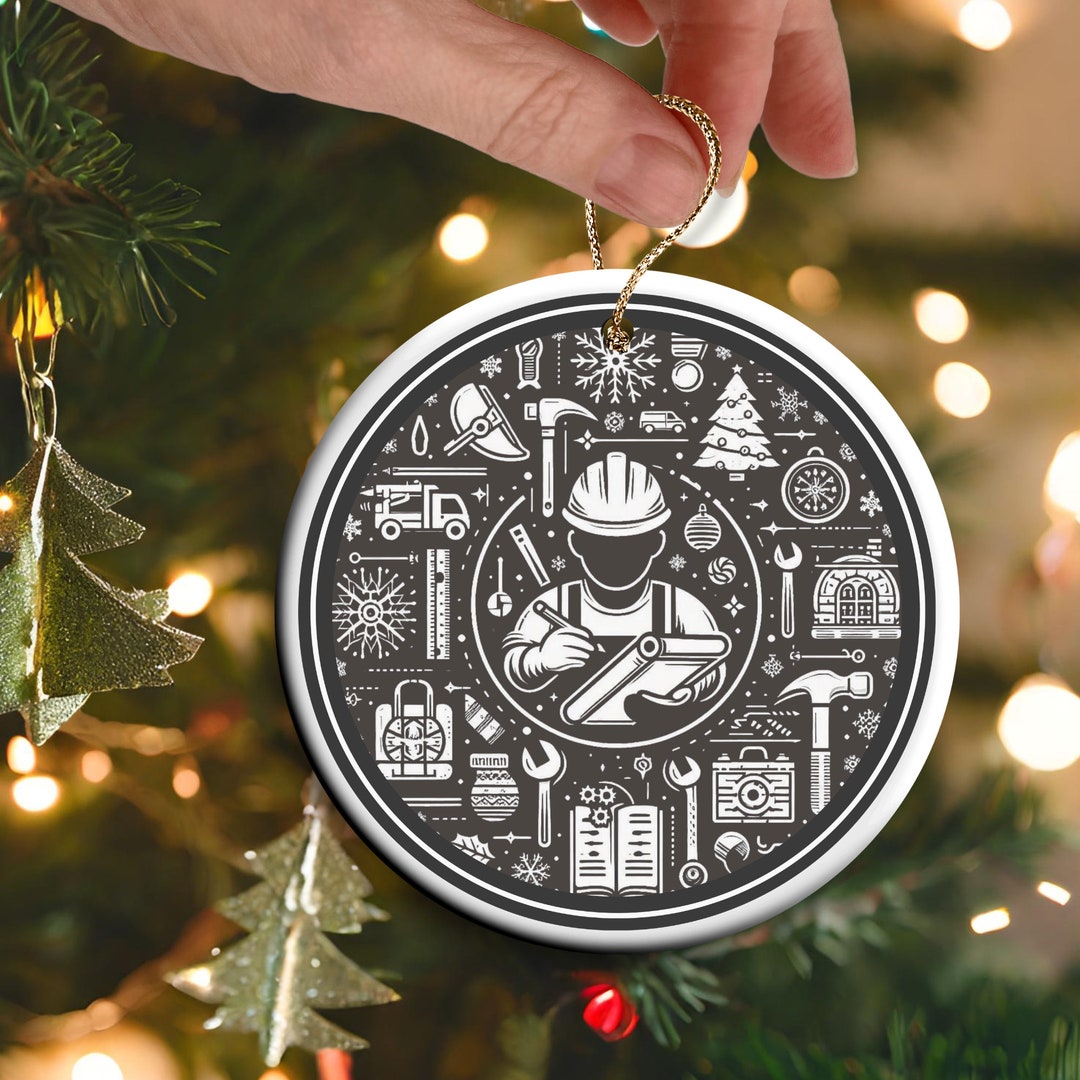 Construction Worker Ornament Png Engineer Ornament Downloadable Png ...