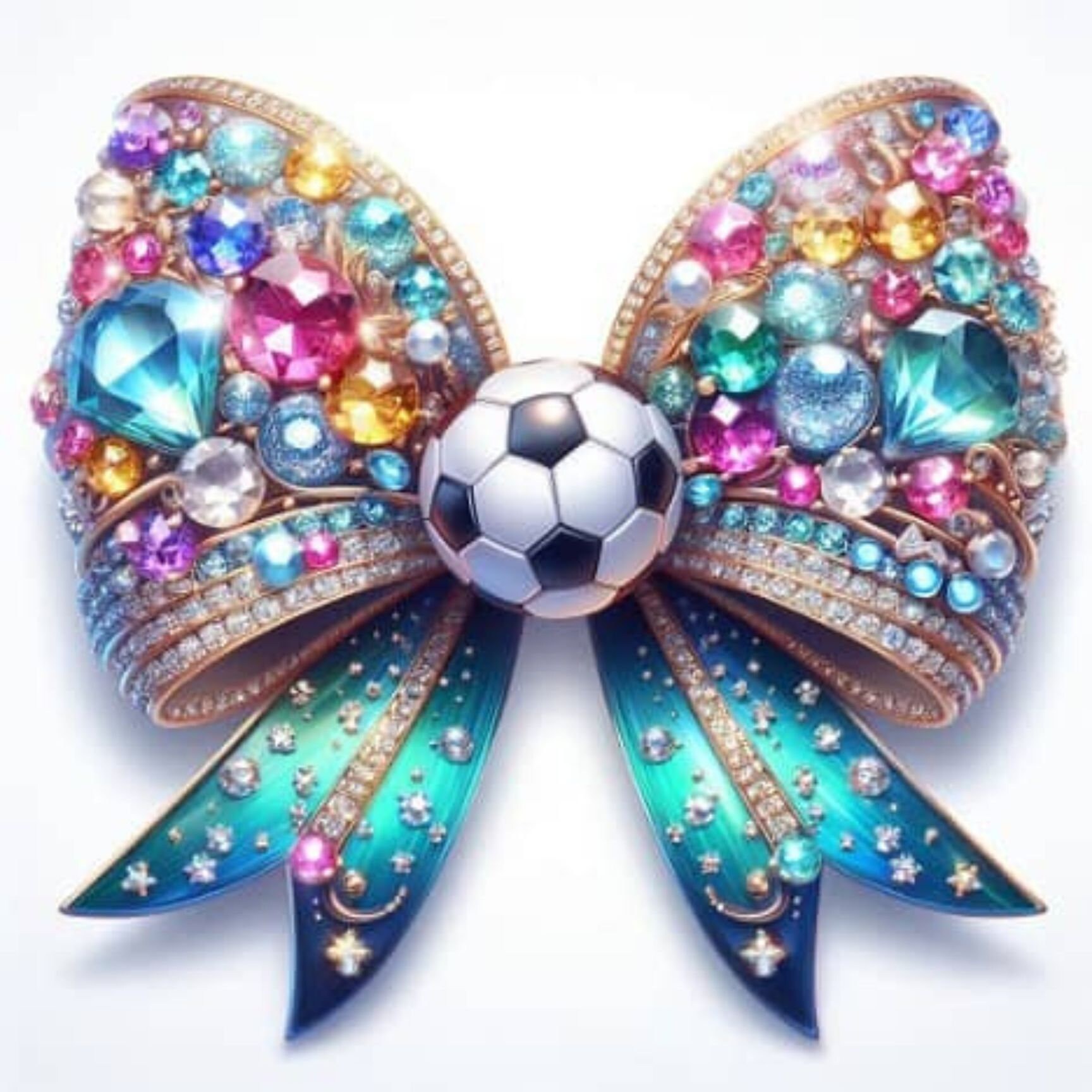 Soccer Sports Bow Set Sports Png Bow Coquette Design Game Day Png Kids ...