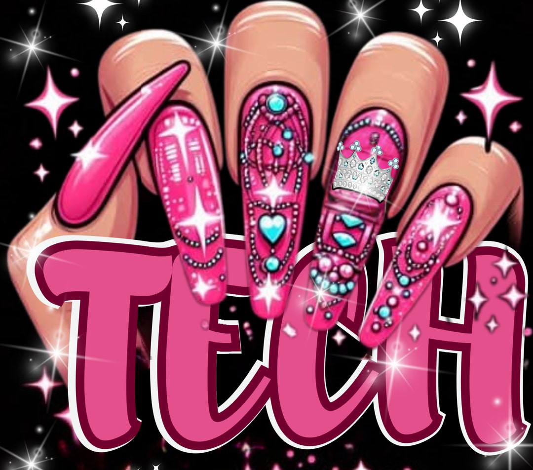 Nail Tech Logo 20oz Skinny Tumbler Sublimation Design Straight ...