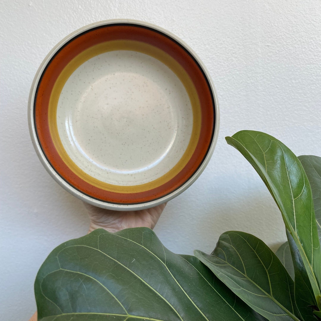 Imperial W Dalton Stoneware Tangerine Salad Plate P9261 Midcentury ...