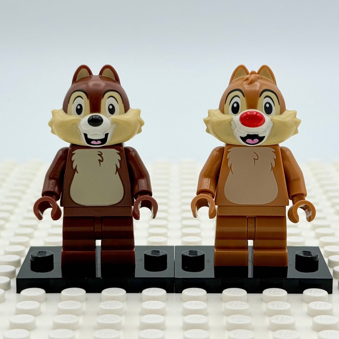 Chip and Dale LEGO® Minifigure Pair From Disney Series 2 - Etsy