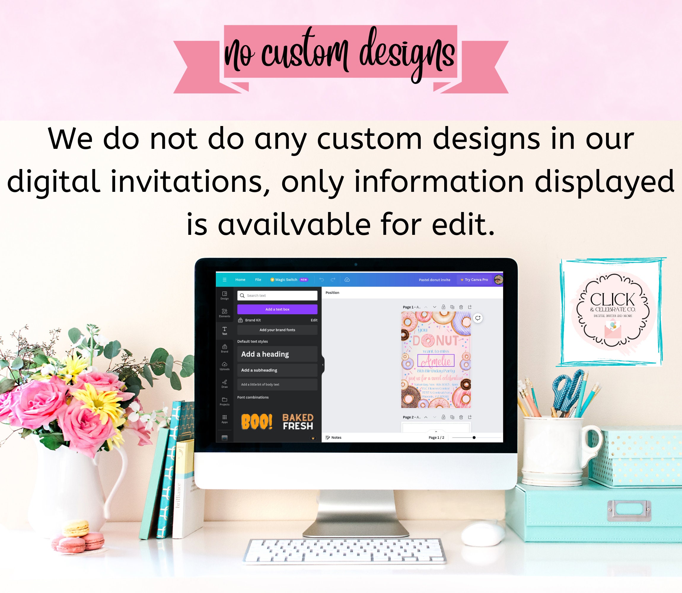 Class Party Valentine's Day Digital Invitation Editable Valentines Day ...