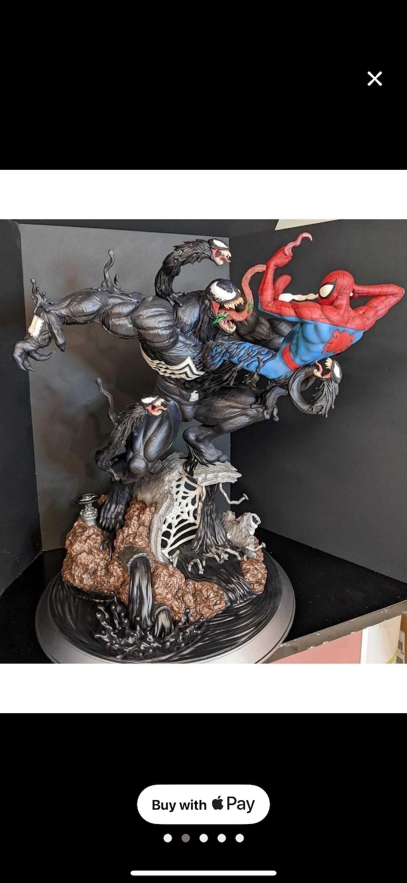 3d Printed Venom Vs Spider-man - Etsy