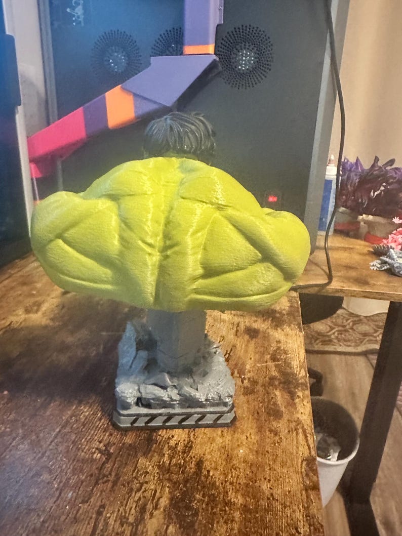 3d Printed Hulk Bust - Etsy