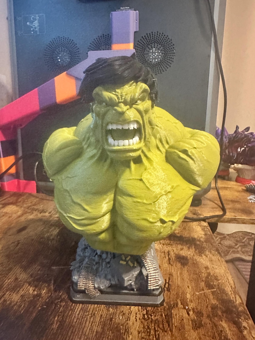 3d Printed Hulk Bust - Etsy