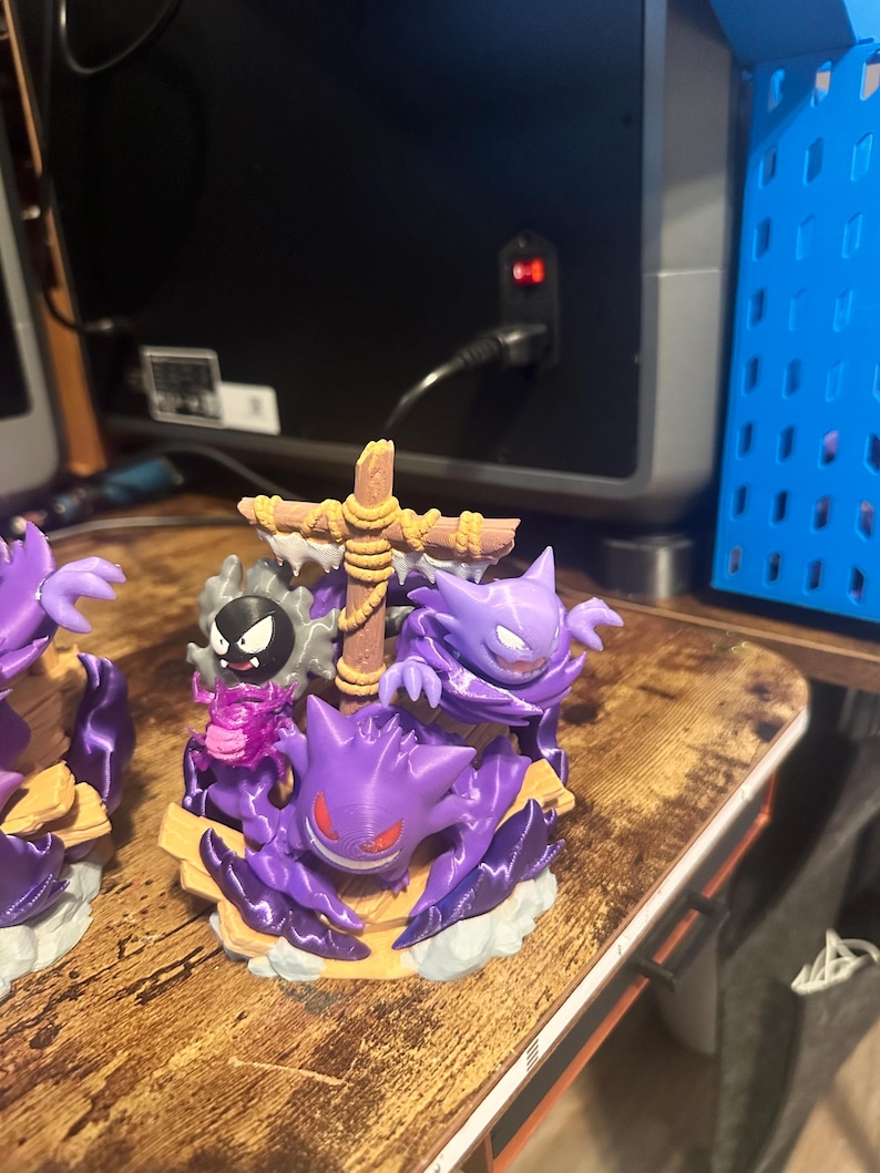 3d Printed Gengar With Ghastly and Effects - Etsy