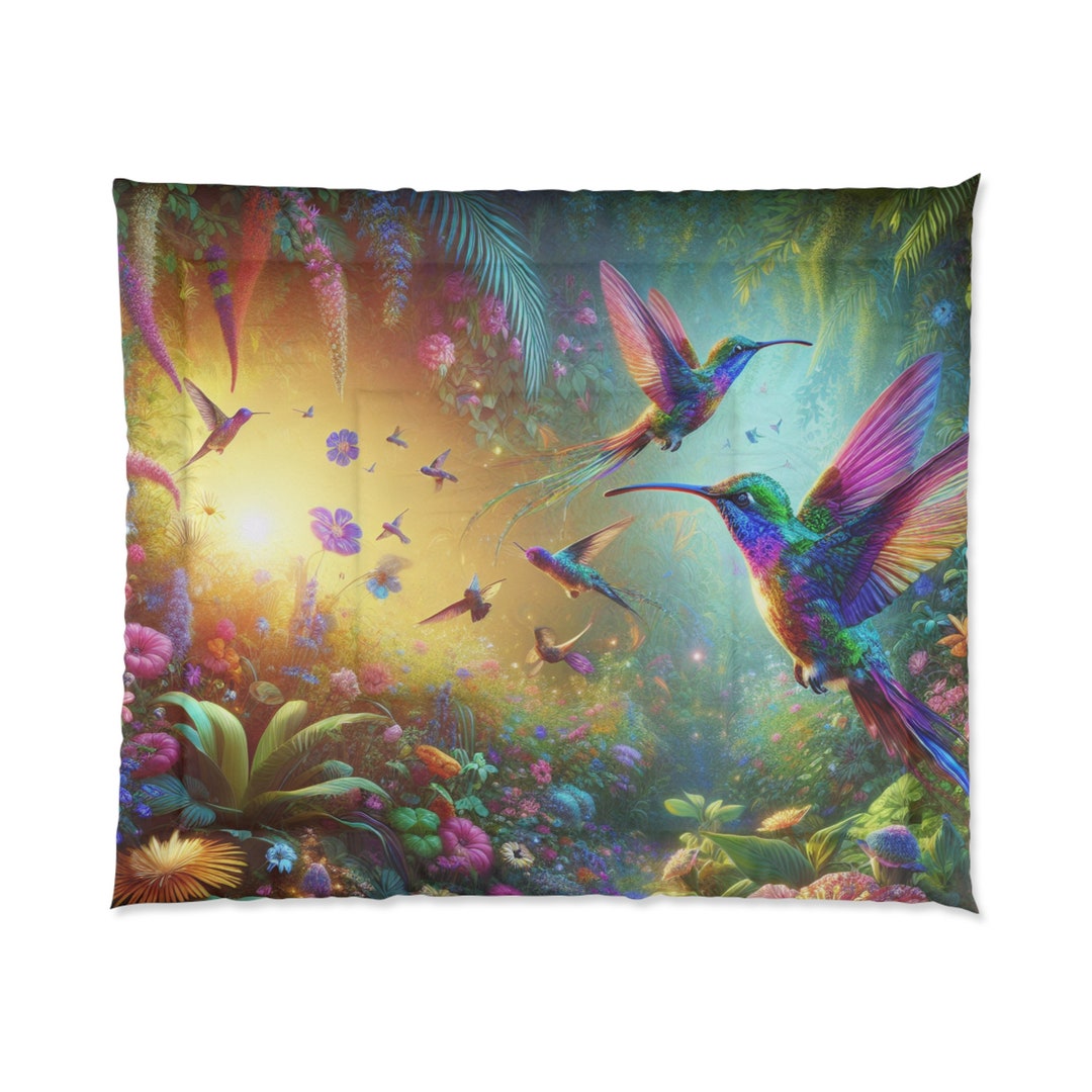 Hummingbird Heaven Comforter - Etsy