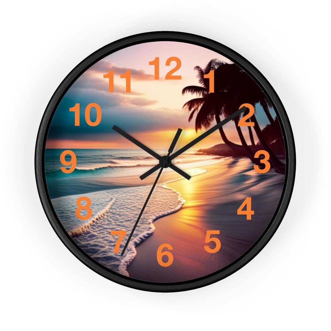 Coastal Vibes Wall Clock - Etsy