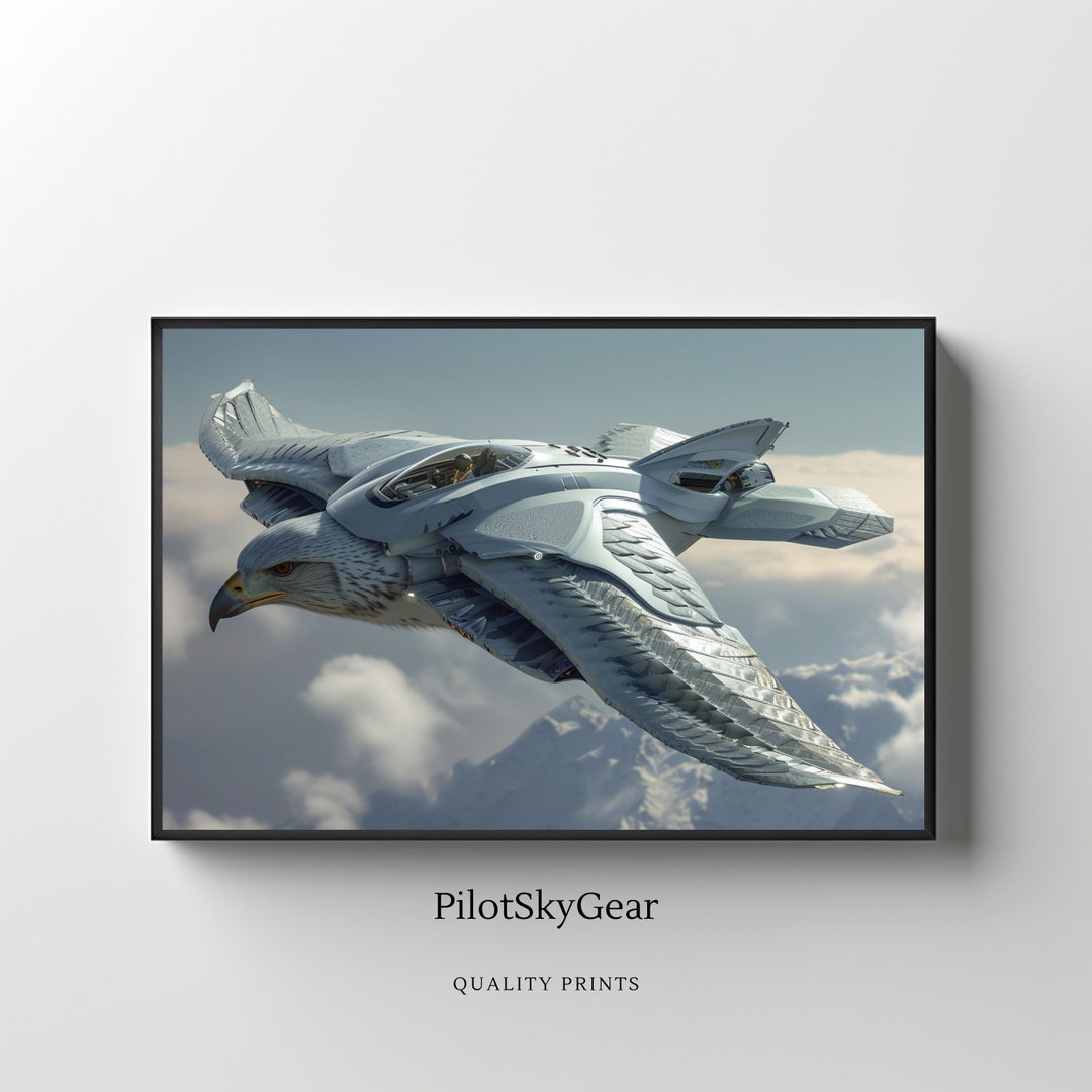 Hawk Print Man Cave Decor Airplane Printables Man Cave Gifts for Him ...