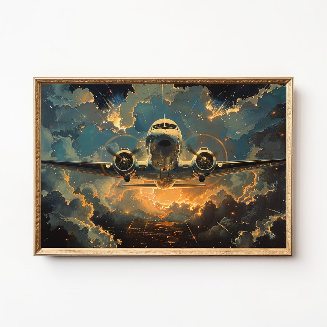 Airplane Prints Boys Bedroom Prints Man Cave Decor Airplane Printables ...