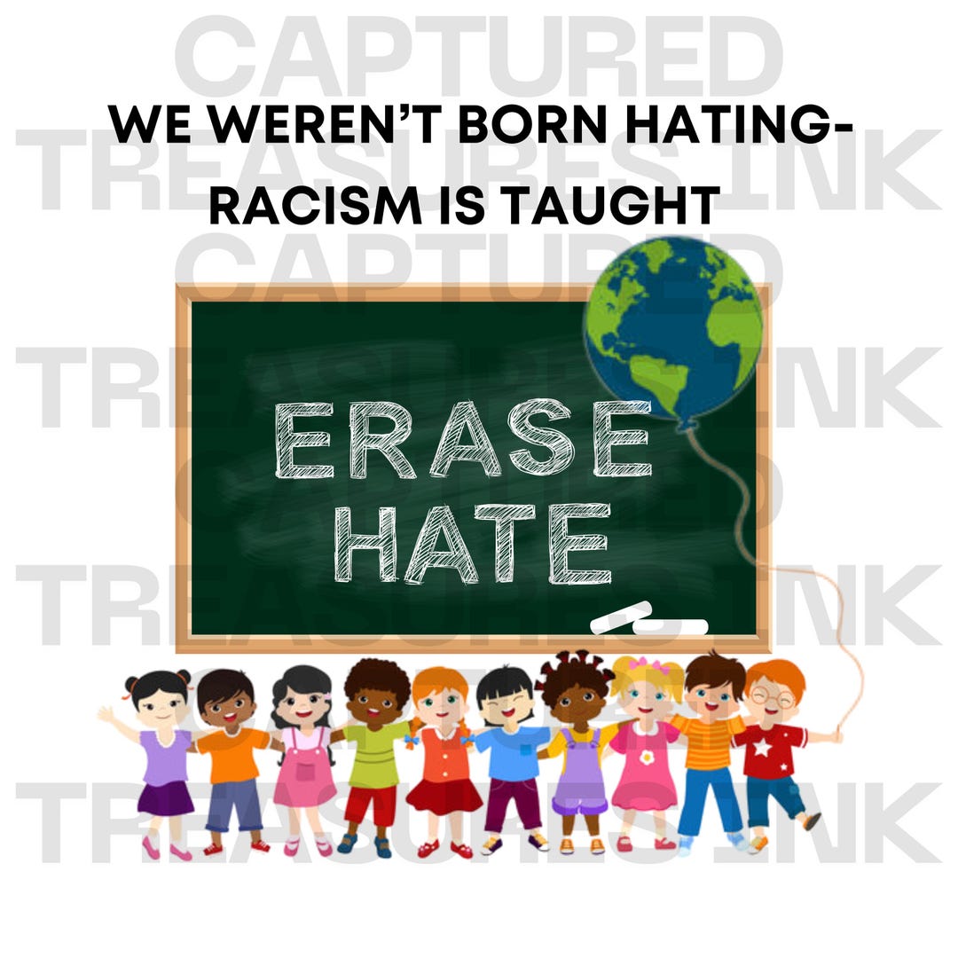 Erase Racism PNG – Anti-hate Kids PNG – We Weren’t Born Hating – Unity ...