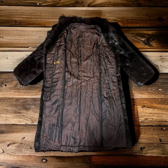 Dark Chocolate nutria fur coat, vintage nutria coat, … - Gem