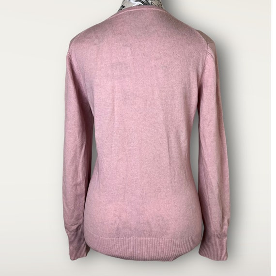 Darling harbour pink merino wool cardigan, merino w… - Gem