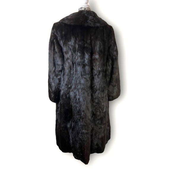 Dark Chocolate nutria fur coat, vintage nutria coat, … - Gem