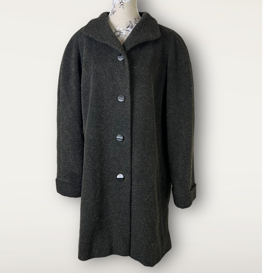 Mohair Coat, Classic Coat, Wool Coat, Warm Coat, Fashionable Coat, Long ...